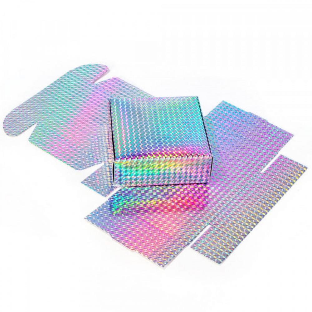 Boite Carton Cadeau effet Laser Holographique 5,5x2,5 cm