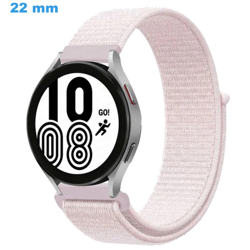 Bracelet 22 mm Nylon Rose de montre